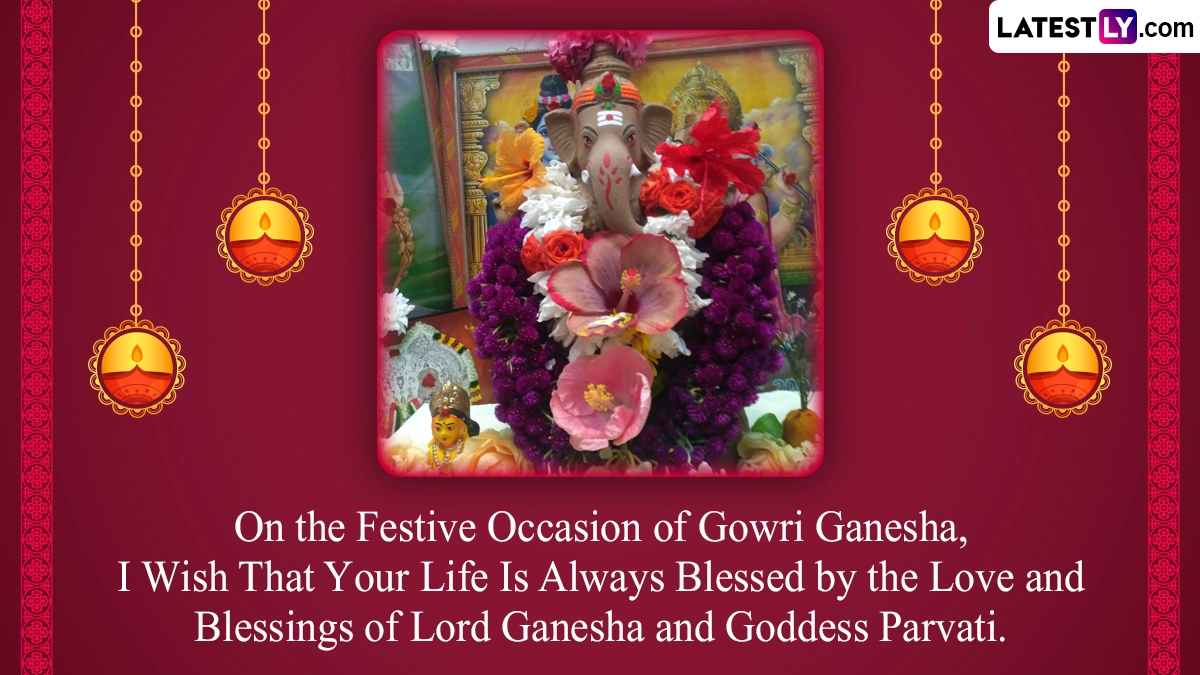 Gowri Ganesha 2023 Festival Wishes & Gowri Habba Images: WhatsApp Messages, Greetings, SMS ...