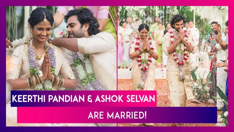 Keerthi Pandian And Ashok Selvan Are Married! Couple Twin In Traditional Ivory Attires For ...