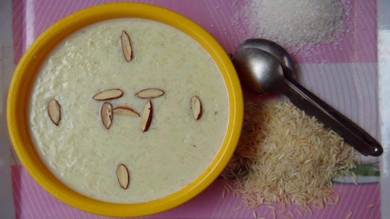 Kheer Ingredients and Recipe for Ganeshotsav 2023: How To Make Rice ...