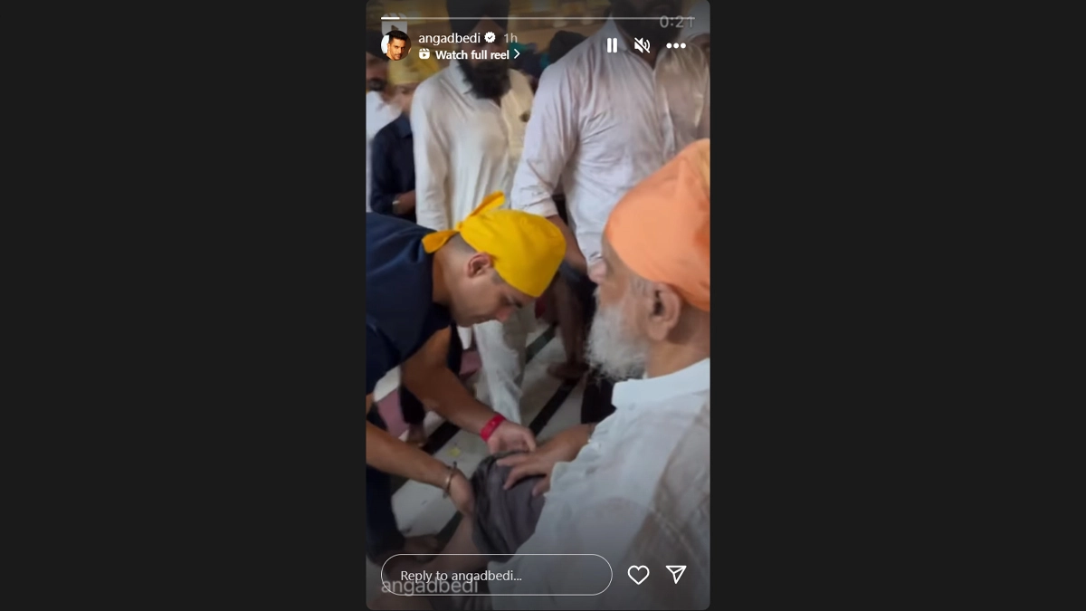 Angad Bedi Drops Heartfelt Video Showing Him Cleaning His Late Father ...