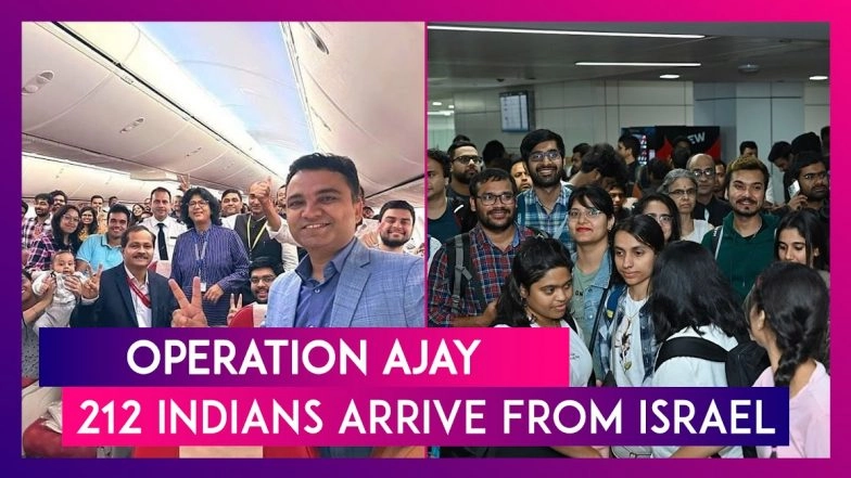 Operation Ajay: First Flight Carrying 212 Indians From War-Torn Israel ...