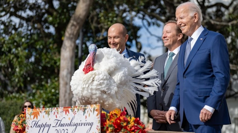 Thanksgiving 2023: US President Joe Biden Pardons National Thanksgiving ...