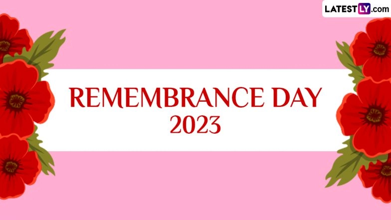 Remembrance Day 2023 Date, History and Significance: All About the Day ...