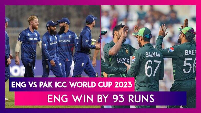 Eng Vs Pak Icc World Cup 2023 Stat Highlights England Finish Campaign