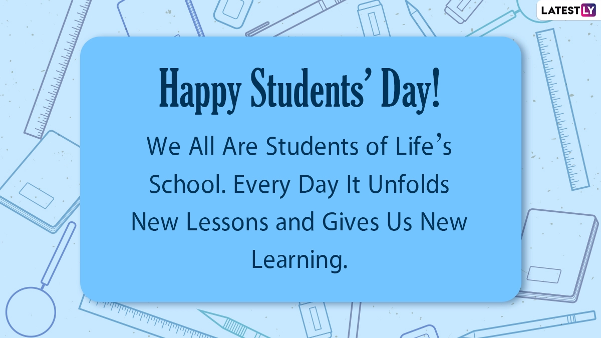 Students' Day 2023 Wishes and Vidyarthi Divas HD Images: WhatsApp ...