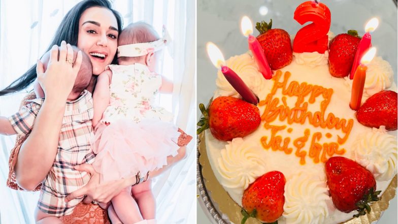Preity Zinta’s Twin Babies Jai and Gia Turn 2, Actress Pens the ...