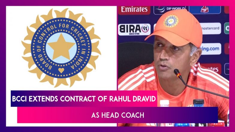 Rahul Dravid To Continue As Team India Head Coach; BCCI Extends ...