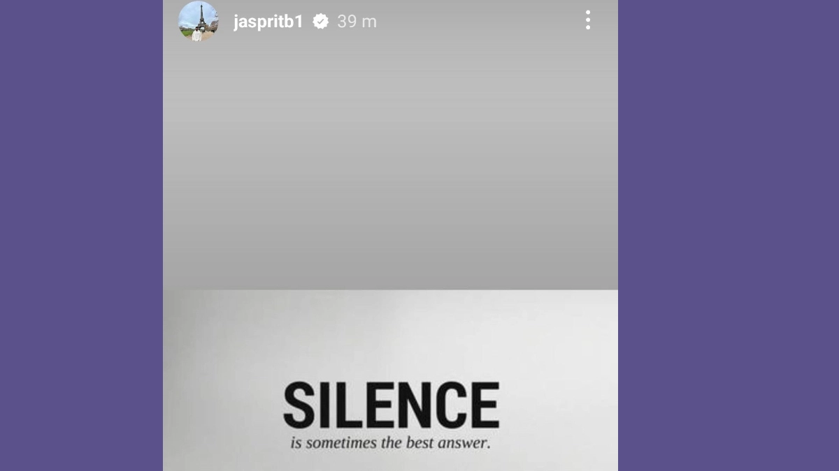 'Silence….' Jasprit Bumrah's Cryptic Instagram Story Goes Viral, Unfollows Mumbai Indians | 🏏 ...