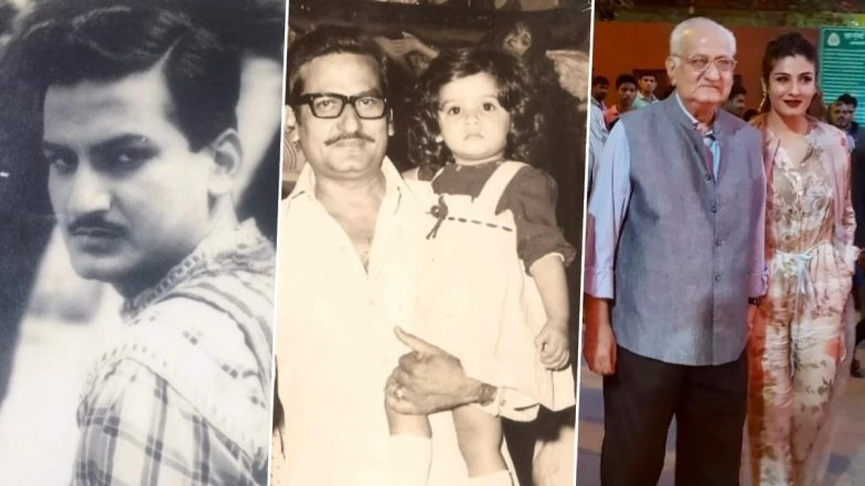 Raveena Tandon Shares Emotional Tribute Video to Late Father Ravi ...