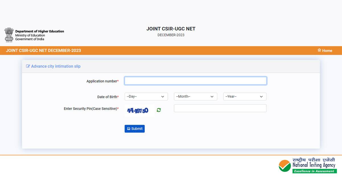 Education News | Exam City Slip for CSIR UGC NET 2023 Examination ... Education News | Exam City Slip for CSIR UGC NET 2023 Examination ...