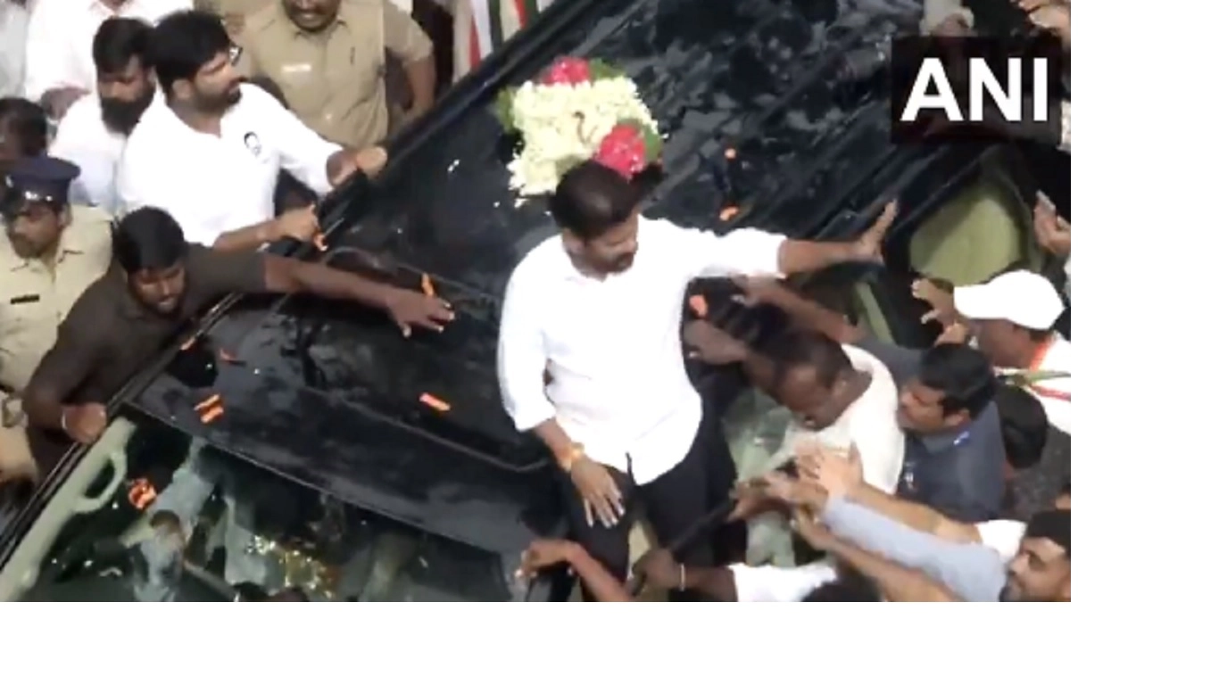 Agency News | Congress' Revanth Reddy Holds Roadshow in Hyderabad as ...