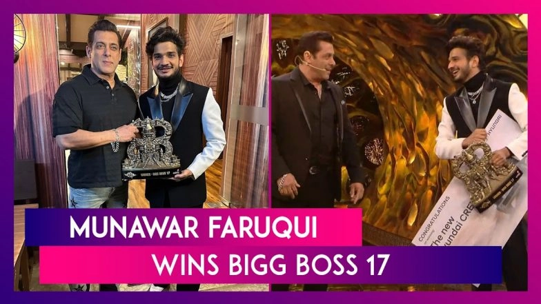 Bigg Boss 17 Winner: Munawar Faruqui Lifts Trophy, Beats Abhishek Kumar ...