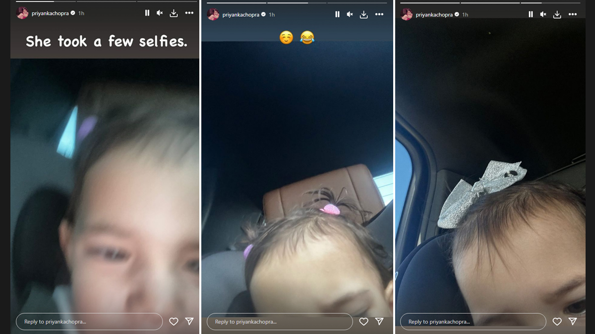 Priyanka Chopra Shares the Series of Adorable Selfies Clicked by Baby ...