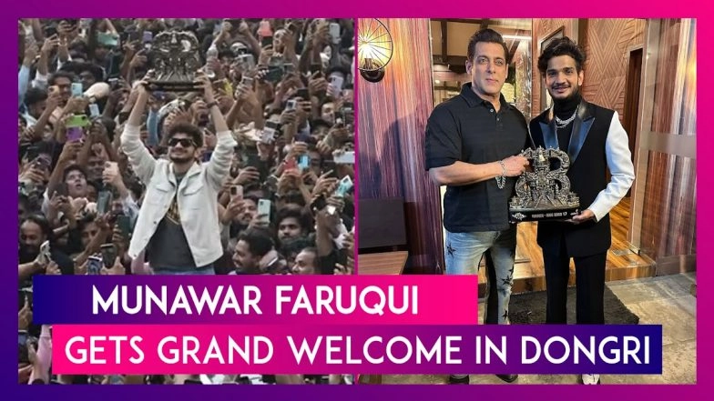 Munawar Faruqui Gets Grand Welcome In Mumbai’s Dongri; Thousands Of Fans Gather To Meet The Bigg ...