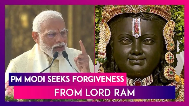 PM Narendra Modi Seeks Forgiveness From Lord Ram After Pran Pratishtha ...