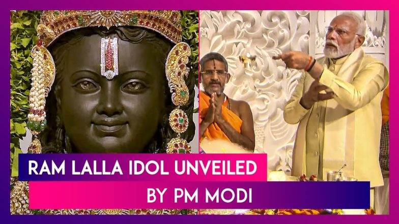 Ram Lalla Idol Revealed: PM Narendra Modi Unveils Lord Ram’s Idol At ...