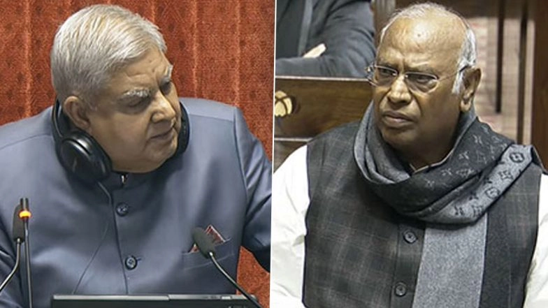 Mallikarjun Kharge Objects to His Remarks Being Expunged From Records; Rajya Sabha Chairman ...