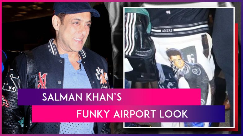Salman Khan Dons Funky Pants Featuring His Face On The Back | 📹 Watch ...