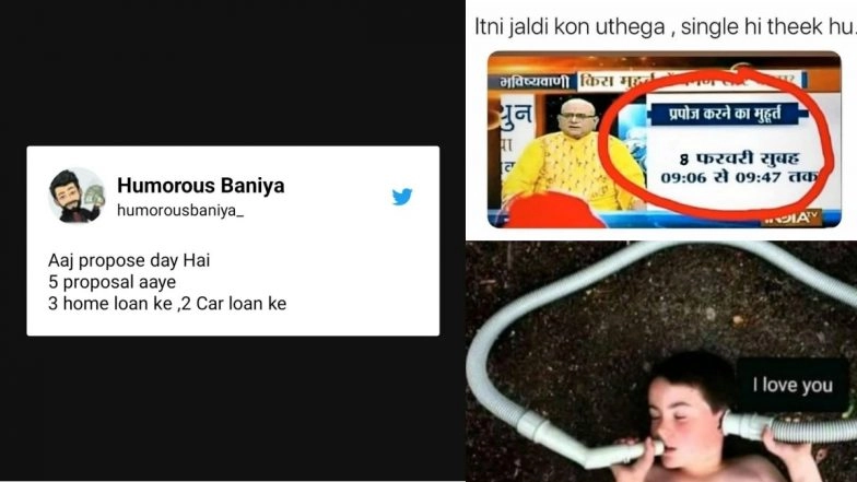 Propose Day 2024 Funny Memes and Jokes Amidst the Sea of Heart-Shaped ...