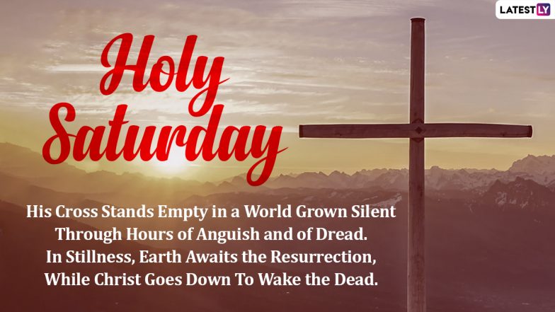 Holy Saturday 2024 Quotes, Wallpapers and WhatsApp Messages: Holy Week ...