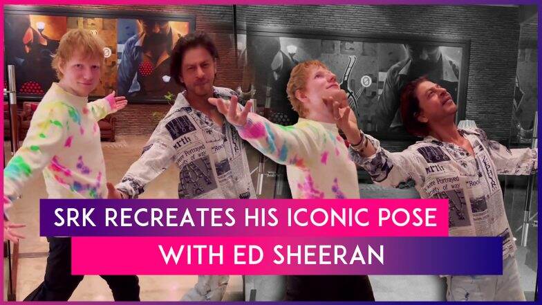 Shah Rukh Khan Teaches Ed Sheeran His Signature Pose, Shares Viral ... Shah Rukh Khan Teaches Ed Sheeran His Signature Pose, Shares Viral ...
