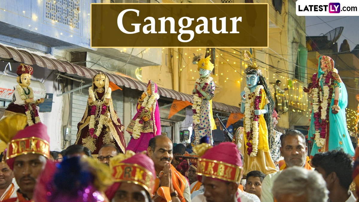 Happy Gangaur 2024 Wishes and Gauri Tritiya Greetings: Share Quotes ...