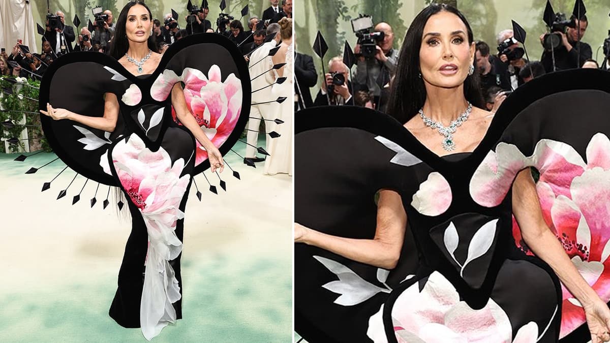 Agency News | Demi Moore Dazzles in 3D Gown by Harris Reed at Met Gala ... Agency News | Demi Moore Dazzles in 3D Gown by Harris Reed at Met Gala ...