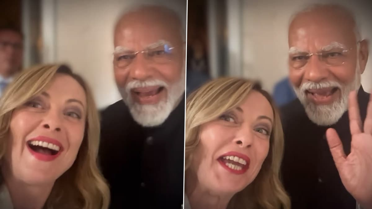 Agency News | Italian PM Giorgia Meloni Clicks Selfie With PM Narendra ... Agency News | Italian PM Giorgia Meloni Clicks Selfie With PM Narendra ...