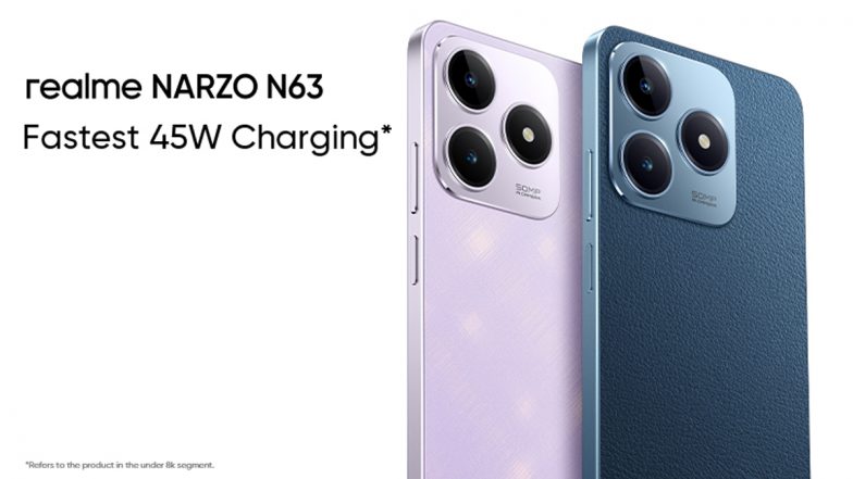 Realme NARZO N63 Launched in India With 45W Fast-Charging and 50MP AI ...
