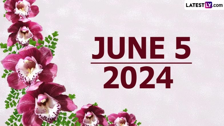 June 5, 2024 Special Days: Which Day Is Today? Know Holidays, Festivals ...