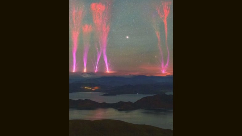 Rare Gigantic Jets Seen Over Himalayas Viral Photo: As Red Sprites in ...