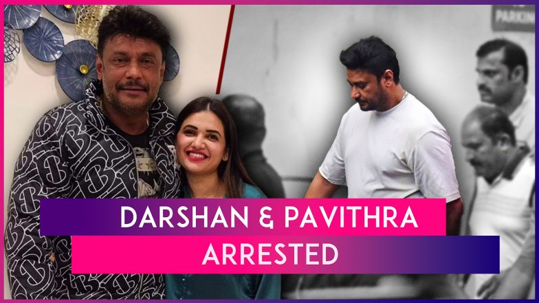 Darshan Thoogudeepa Arrested: Kannada Actor & Pavithra Gowda In Police ...