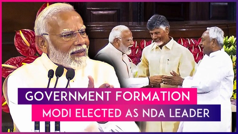 NDA Meeting: Narendra Modi Elected As Leader Of NDA Parliamentary Party ...