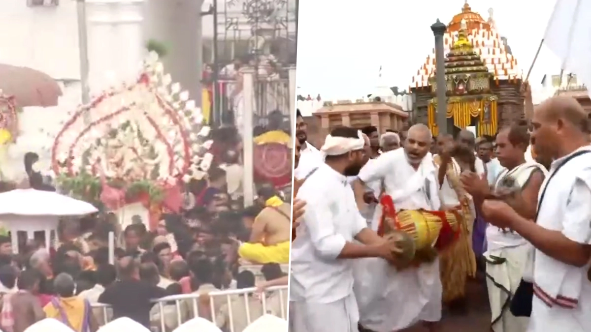 Agency News | Devotees Gather in Puri to Witness 'Snana Yatra' of Lord Jagannath, Balabhadra ...