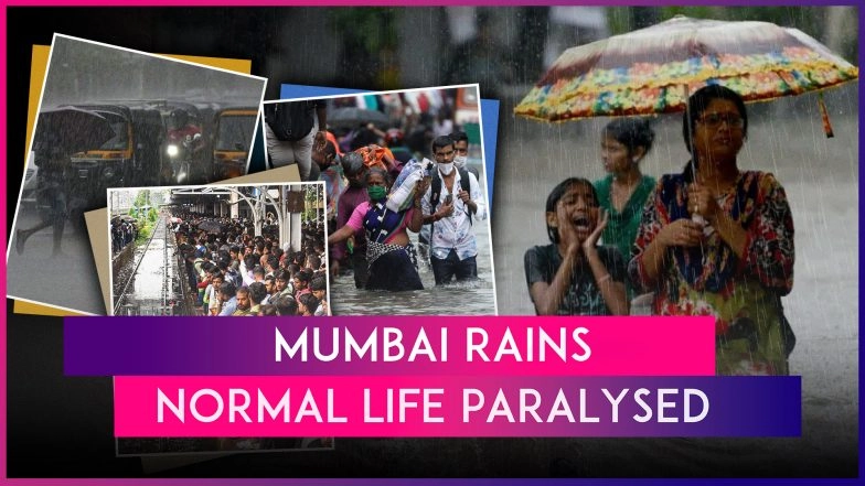 Mumbai Rains: Heavy Rainfall Paralyses Normal Life; Road, Rail and Air Traffic Affected, BMC ...