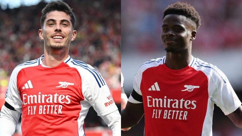 Arsenal 2-0 Wolves, Premier League 2024-25: Kai Havertz, Bukayo Saka on ...