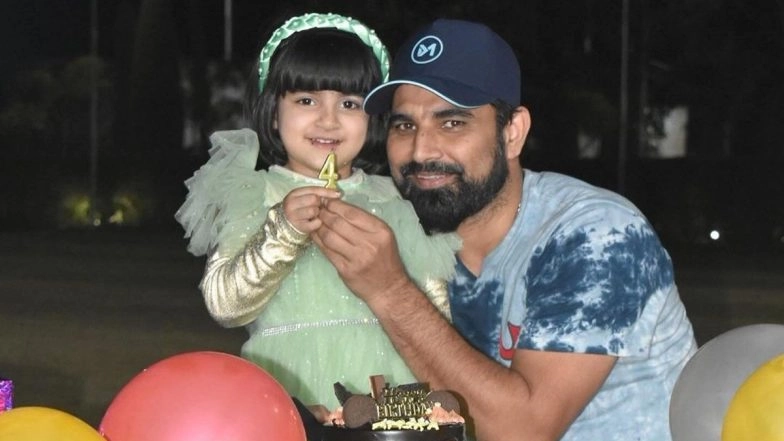 Mohammed Shami Meets Daughter Aaira in Kolkata, Star Indian Cricketer ...