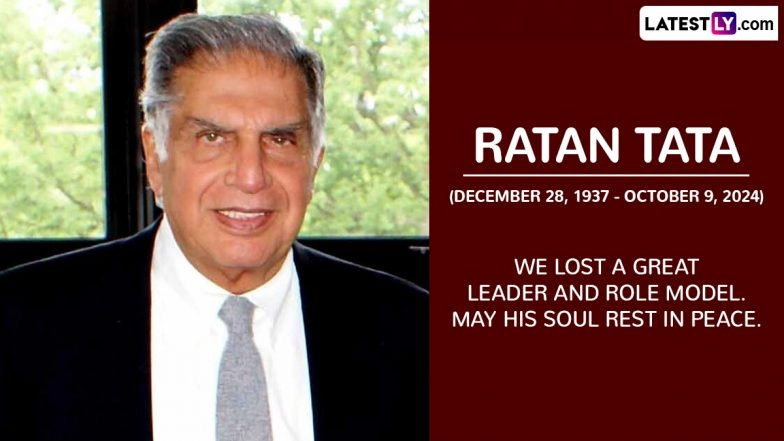 Condolence Messages for Ratan Tata: Ratan Tata RIP Status, Heartfelt ...
