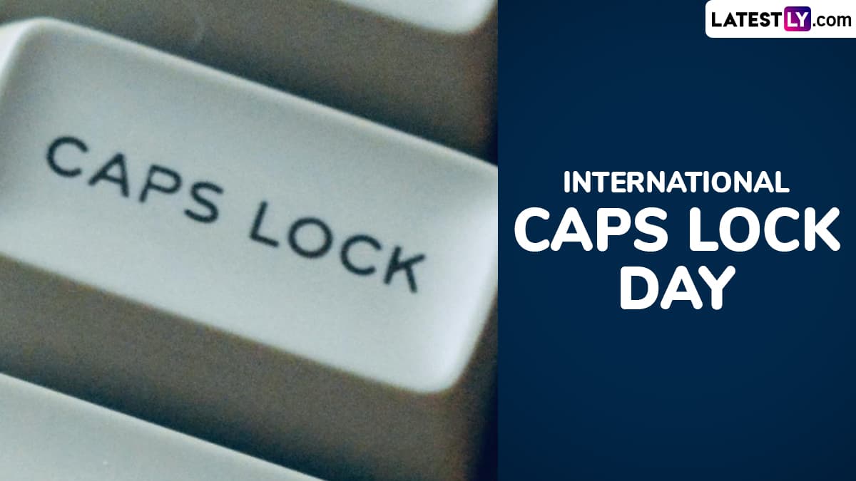 Festivals & Events News | Why Is CAPS LOCK Day Celebrated? Know Date ... Festivals & Events News | Why Is CAPS LOCK Day Celebrated? Know Date ...