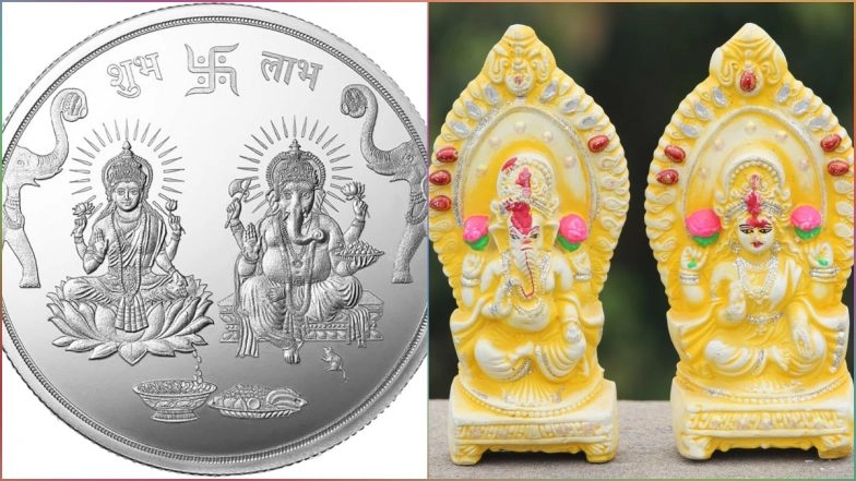 Silver Coin and Lakshmi Ganesha Idols for Dhanteras 2024: Five Items To Bring Home This ...