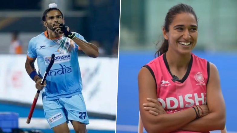 Olympians Tie the Knot! India Men's and Women's Hockey Team Players Akashdeep Singh and Monika ...