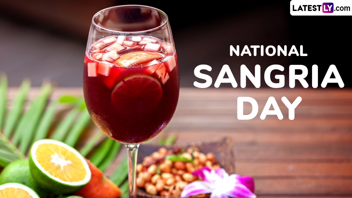 Festivals & Events News | Happy National Sangria Day 2024 Messages and ...