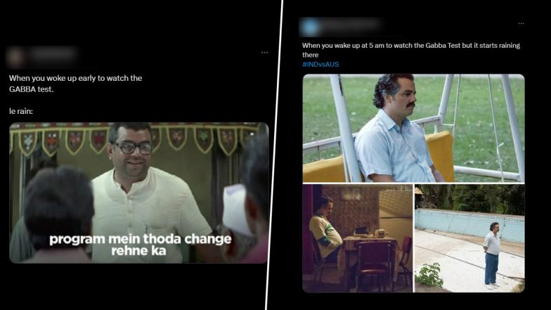 IND vs AUS Memes Go Viral After Rain Plays Spoilsport on Day 1 of Gabba ...