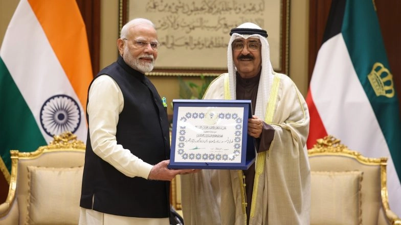 PM Narendra Modi Gets Kuwait’s Highest Honour Civilian Award ‘The Order of Mubarak Al Kabeer ...