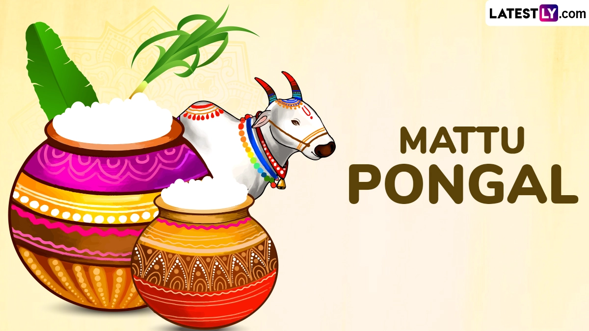 Festivals & Events News | Happy Mattu Pongal 2025 Greetings To Send on the Third Day of Pongal ...