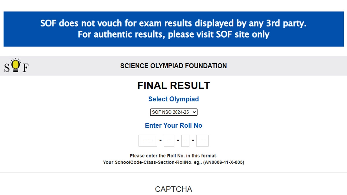 Information News | Results of SOF NSO Examination 2024-25 Out at ...
