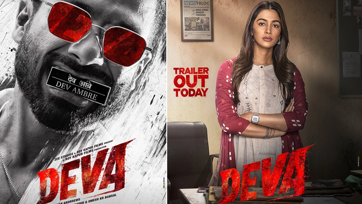 Agency News | 'Deva' Unveils New Posters: Shahid Kapoor and Pooja Hegde's Electrifying Looks ...