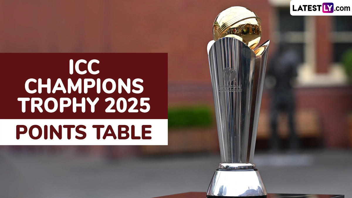 Cricket News | 2025 ICC Champions Trophy Points Table Updated With Net ...