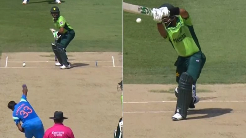 Babar Azam Wicket Video: Hardik Pandya Removes Pakistan Stalwart for 23 Runs During IND vs PAK ...