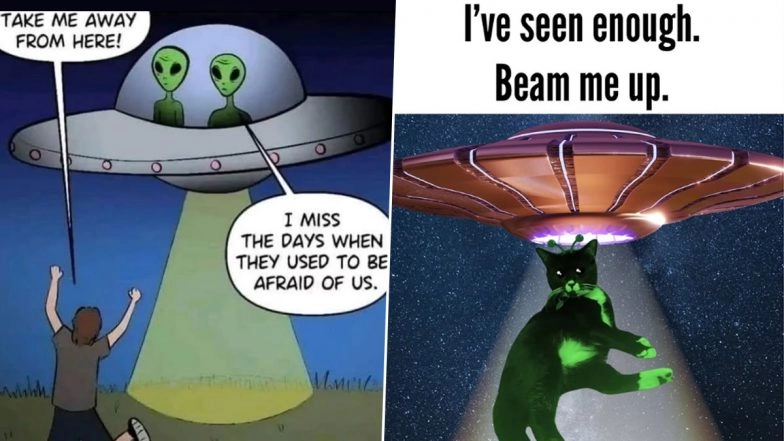 Alien Abduction Funny Memes and UFO Humour For Alien Abduction Day 2025 ...